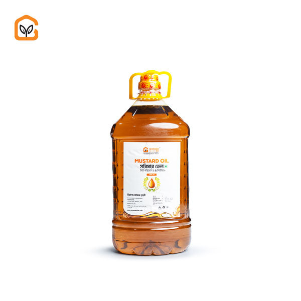 Local Maghi Sarisha Oil / কাঠের ঘানির ভার্জিন গ্রেড সরিষার তেল (৫ লিটা